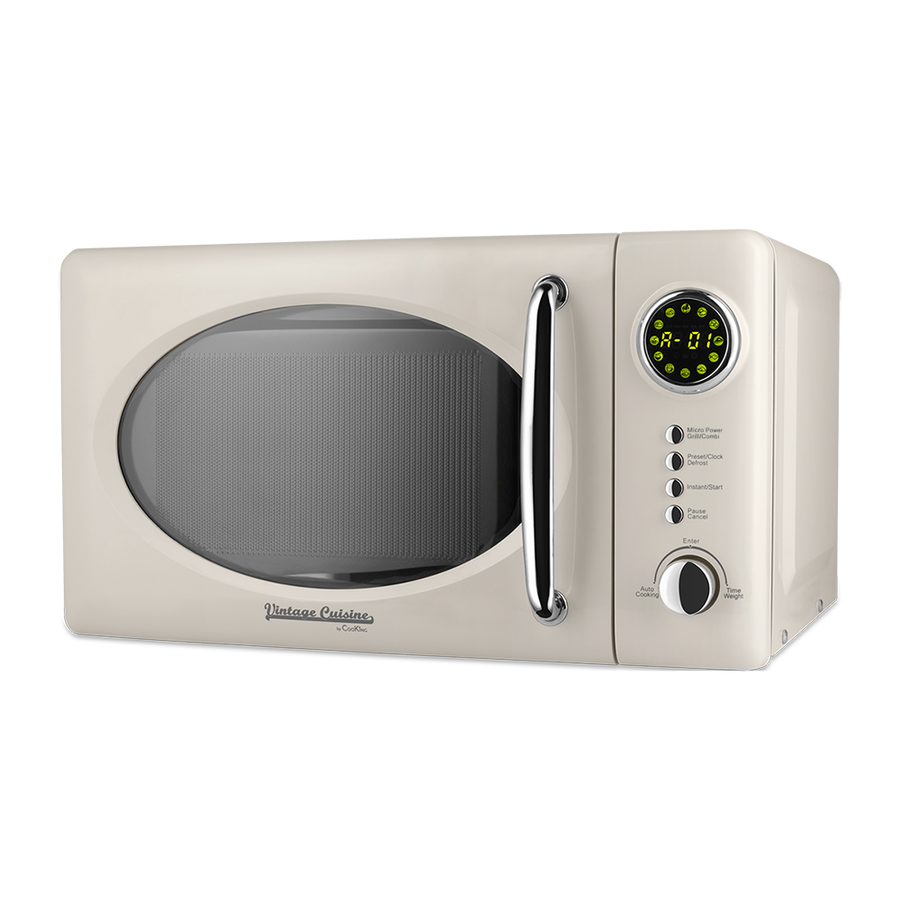 Retro microwave with display Vintage Cuisine